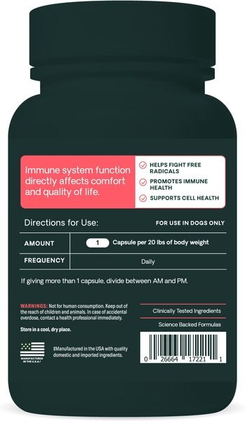 VETRISCIENCE Immune Plus Immunity Support for Dogs, 120 count - Chewy.com