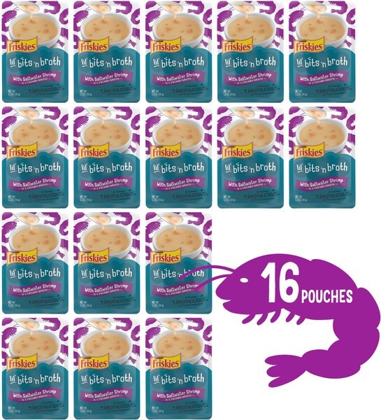 FRISKIES Lil Slurprises with Saltwater Shrimp in Dreamy Sauce Wet Cat ...