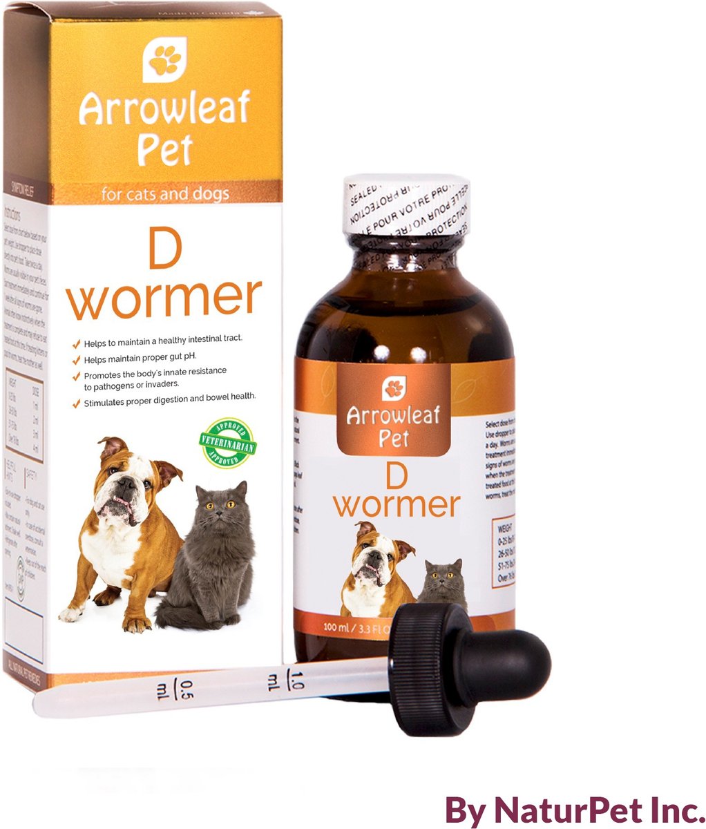 ARROWLEAF PET BY NATURPET INC. D Wormer Natural Dewormer Alternative ...