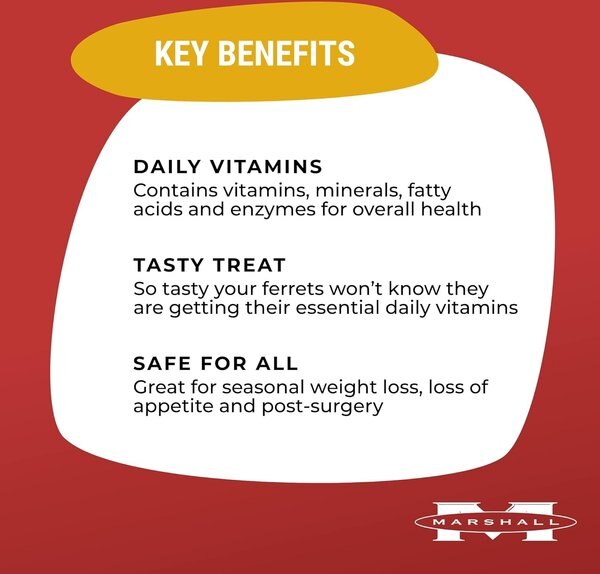 MARSHALL Furo-Vite Highly Nutritious Vitamin Ferret Supplement, 3.5-oz ...