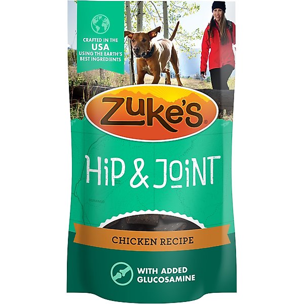 ZUKE'S Hip & Joint Chicken Recipe Soft & Chewy Dog Treats, 3-oz pouch ...