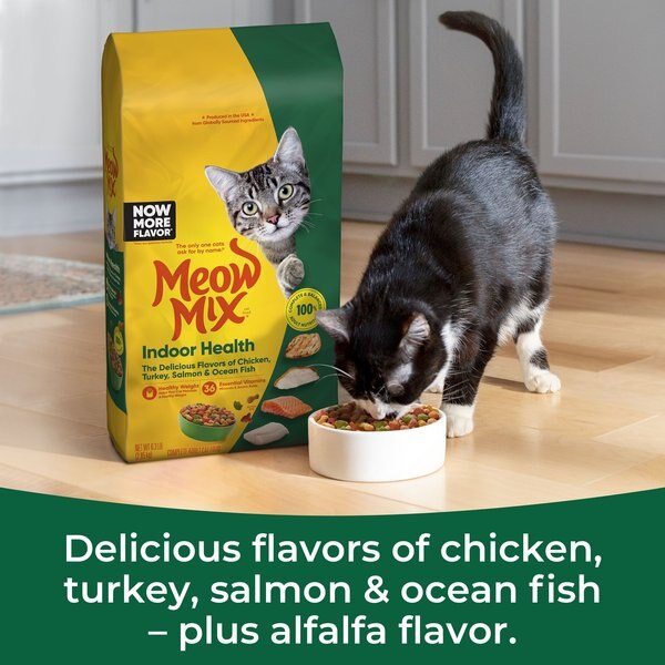 MEOW MIX Indoor Health Dry Cat Food, 6.3-lb bag - Chewy.com