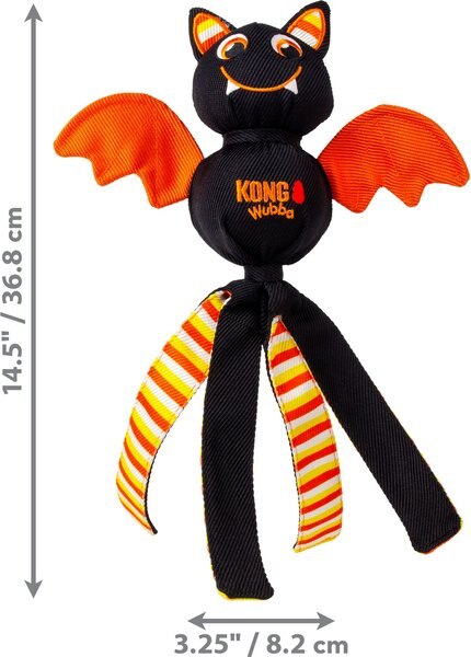 Out of Stock - KONG Halloween Wubba Ballistic Bat Squeaky Dog Toy ...