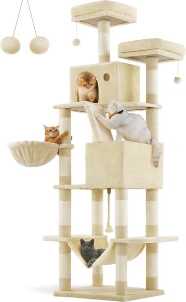 Out of Stock - FEANDREA Multi-Level 81.1-in Plush Cat Tree & Condo ...