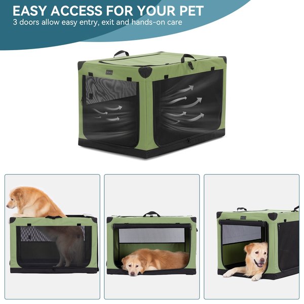 Out of Stock - PETSFIT 3 Mesh Door Collapsible Soft-Sided Dog Kennel ...