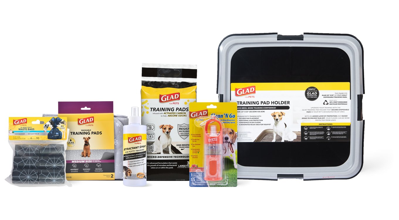 GLAD FOR PETS Micro-Defensive Technology Activated Carbon Dog Training ...