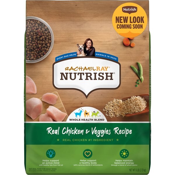 NUTRISH Real Chicken & Veggies Recipe Dry Dog Food, 6-lb bag - Chewy.com