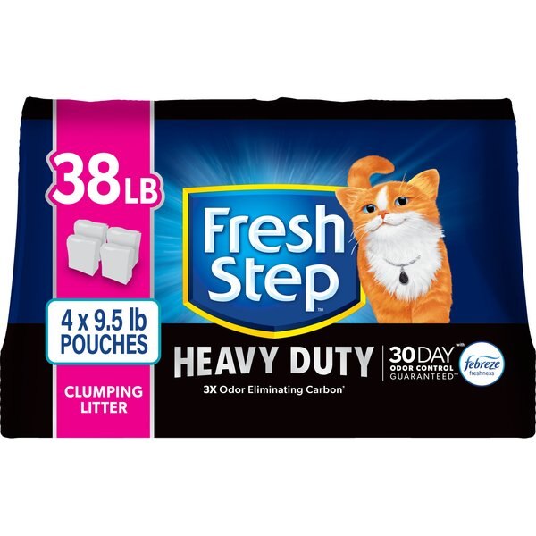 FRESH STEP Heavy Duty 30 Day Odor Control with Febreze Freshness ...
