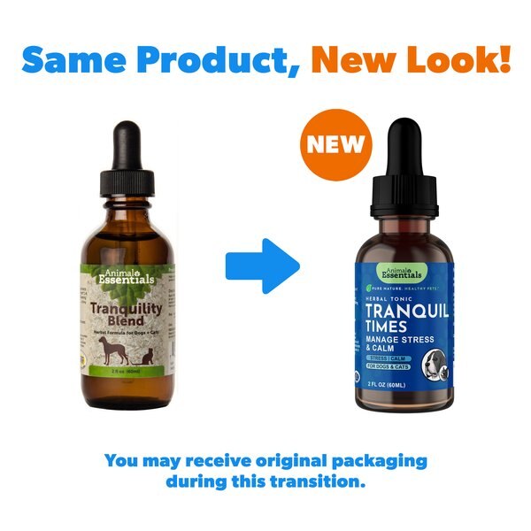 ANIMAL ESSENTIALS Tranquility Blend Herbal Formula Dog & Cat Supplement ...