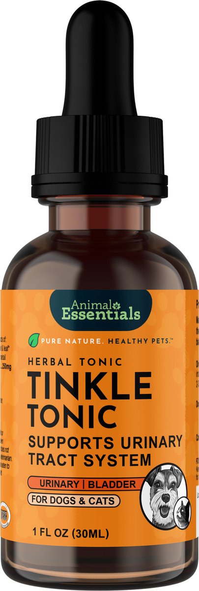 ANIMAL ESSENTIALS Tinkle Tonic Herbal Dog & Cat Supplement, 1-fl oz ...