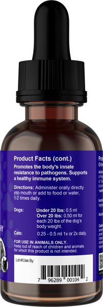 ANIMAL ESSENTIALS Super Immune Support Dog & Cat Supplement, 1-fl oz ...