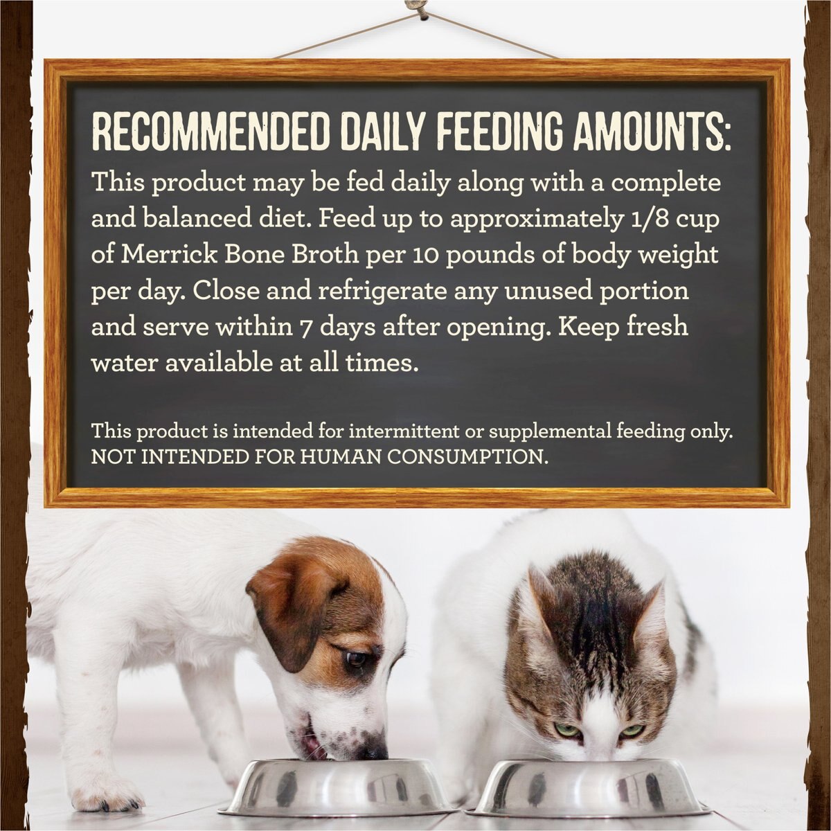 MERRICK Turkey Bone Broth Grain-Free Wet Dog & Cat Food Topper, 16-oz ...