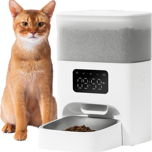 Out of Stock - PET MARVEL M2 Scheduled Automatic Cat Feeder, White ...