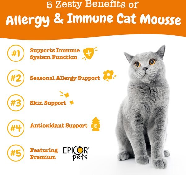 ZESTY PAWS Allergy & Immune Chicken Flavored Mousse Lickable Supplement ...