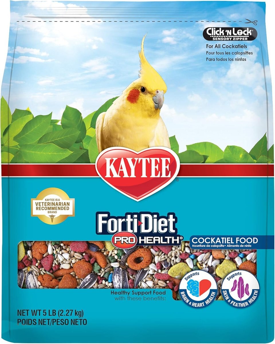 KAYTEE Forti-Diet Pro Health Cockatiel Food, 5-lb bag - Chewy.com