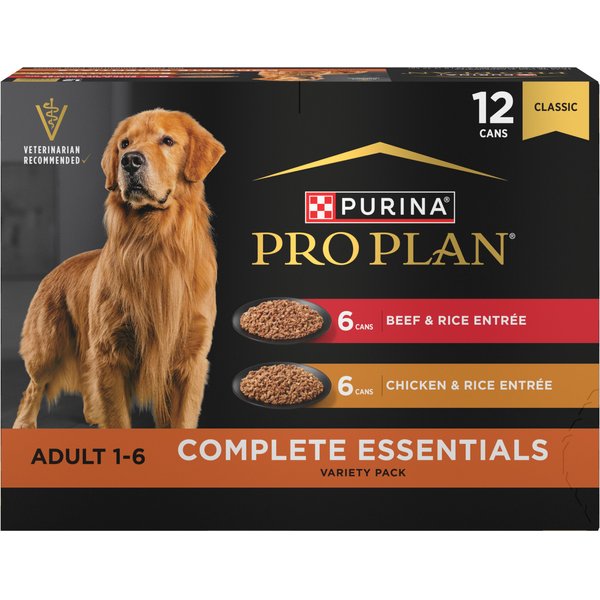 PURINA PRO PLAN Complete Essentials Entrees Wet Dog Food Variety Pack ...