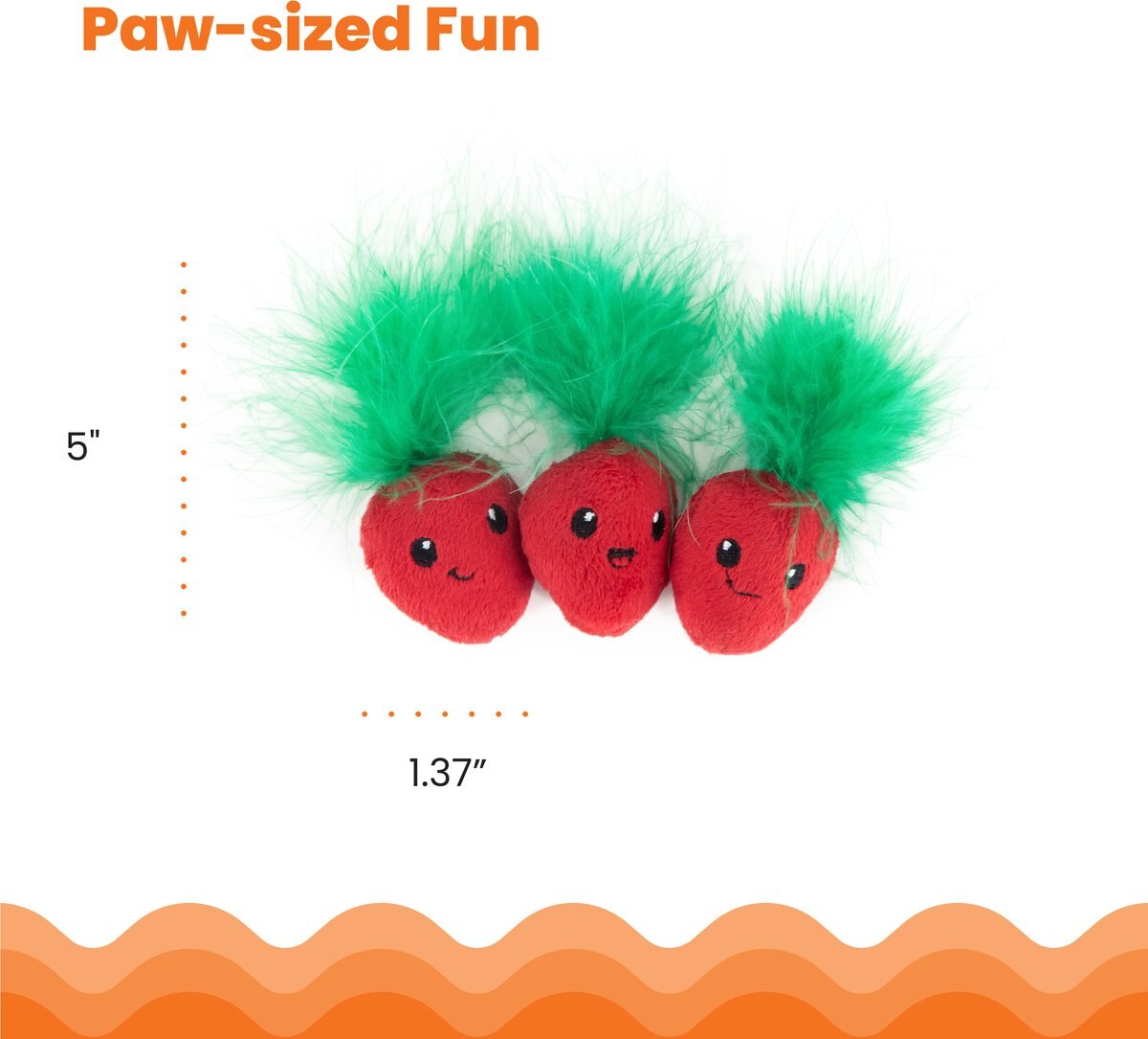 CATSTAGES Straw-Babies Catnip Dental Cat Toy, 3 count - Chewy.com