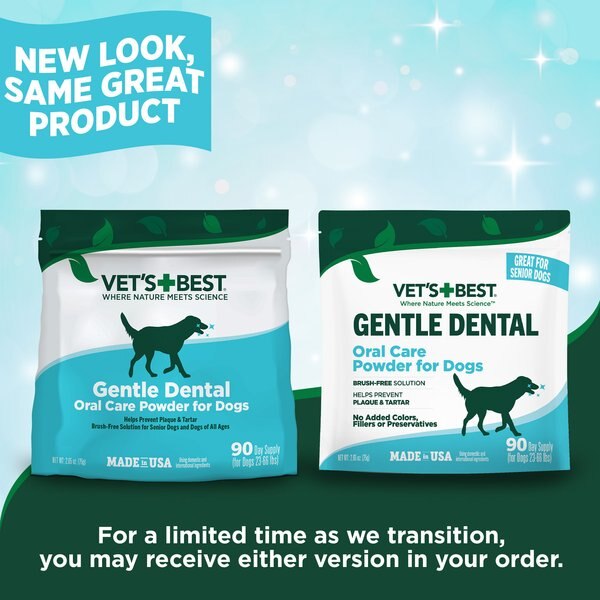 VET'S BEST Dental Powder for Dogs, 90-day supply - Chewy.com
