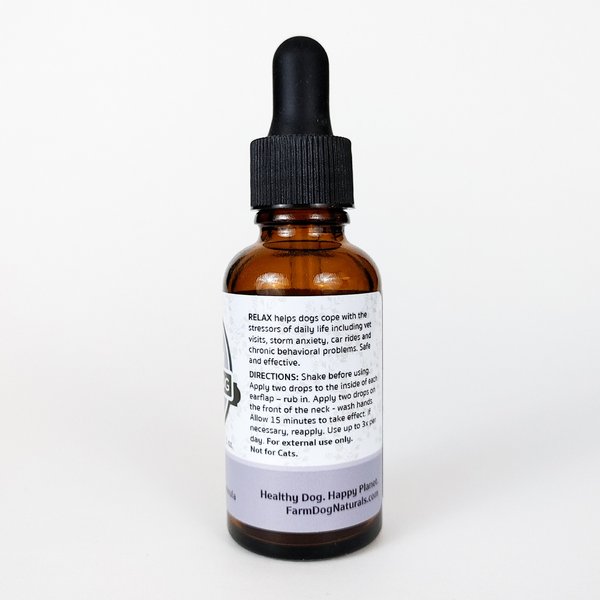 FARM DOG NATURALS Relax Stress & Anxiety Formula Calming Liquid for ...
