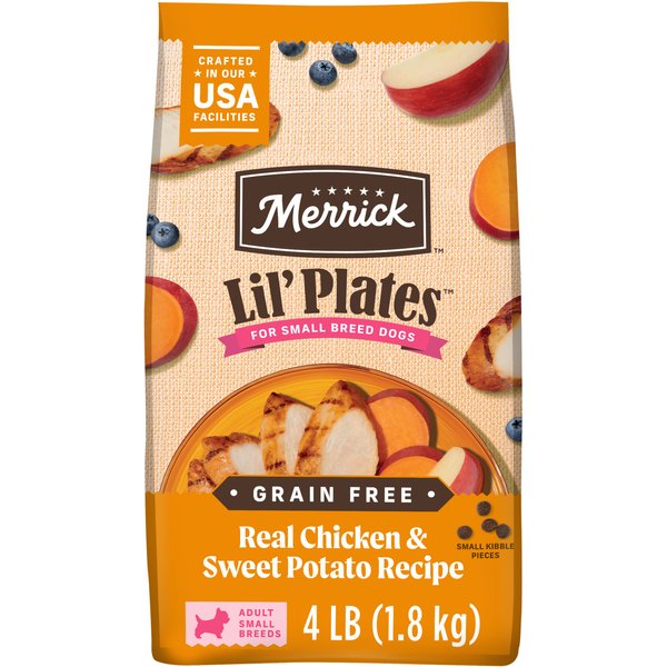 MERRICK Lil' Plates Grain-Free Small Breed Dry Dog Food Real Chicken ...