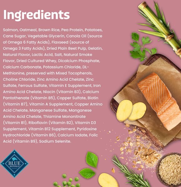 BLUE BUFFALO Blue Bits Plus Salmon Flavor Skin, Coat & Immune Support ...