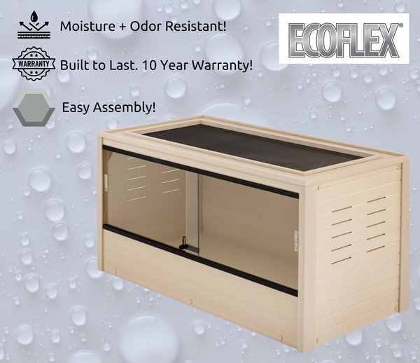 NEW AGE PET ECOFLEX Mojave Reptile Habitat, 36-in, Maple - Chewy.com
