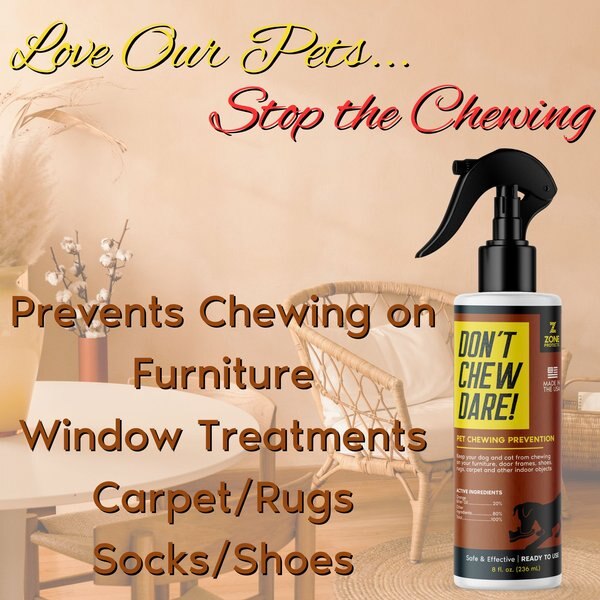 ZONE PROTECTS Don't Chew Dare Chewing Deterrent Dog Spray, 8-fl oz ...