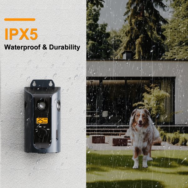 PATPET Solar-Powered Ultrasonic Indoor/Outdoor Dog Bark Control Device ...