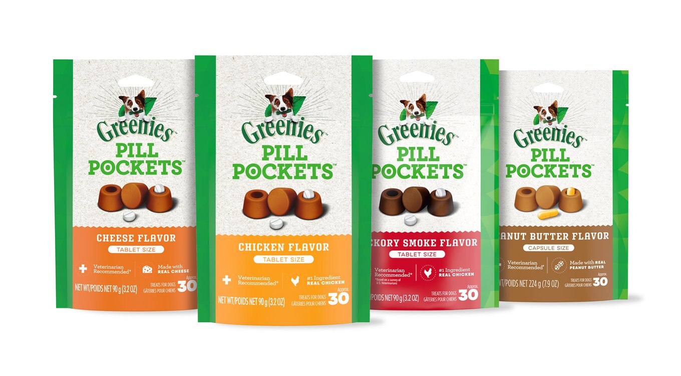 GREENIES Pill Pockets Canine Chicken Flavor Natural Dog Treats, Capsule ...