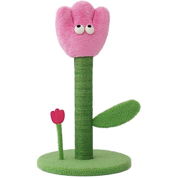 ONE FOR PETS Pink Monster Cat Scratching Post - Chewy.com
