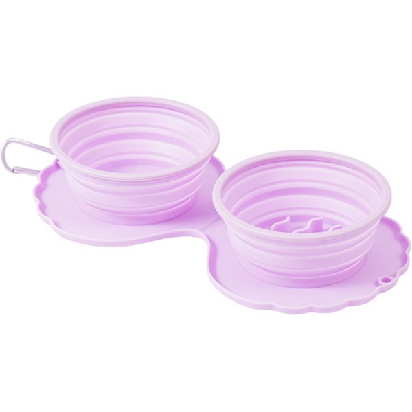 PRIMA PETS Collapsible Silicone Travel Dog & Cat Bowl with Carabiner ...