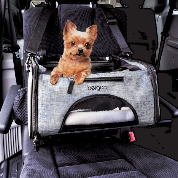 Out of Stock - BERGAN Booster Airline Approved Bag Dog Carrier, Heather ...