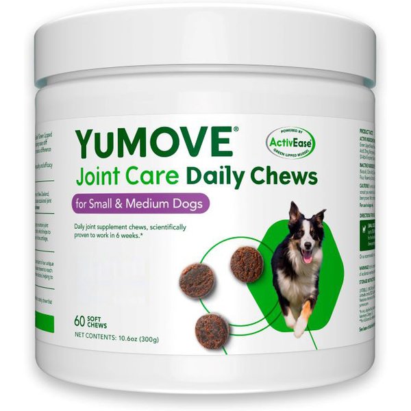 VETNIQUE LABS YuMOVE Mobility Hip & Joint Care Soft Chew Supplement for ...