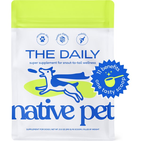 NATIVE PET The Daily Powder 11-in-1 Multivitamin Supplement for Dogs ...