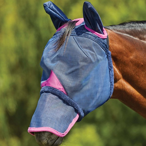 WEATHERBEETA ComFiTec Deluxe Durable Mesh Horse Fly Mask with Ears ...
