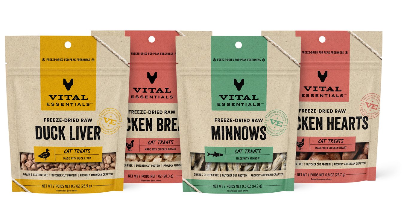 VITAL ESSENTIALS Minnows Single Ingredient Freeze-Dried Cat Treats, 1 ...