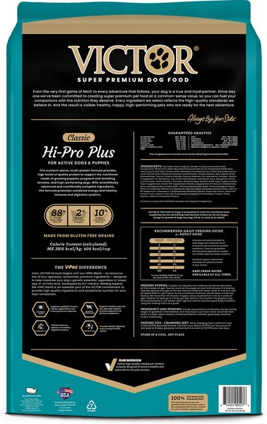 VICTOR Hi-Pro Plus 30/20 Active Sporting High Protein Gluten-Free Dry ...