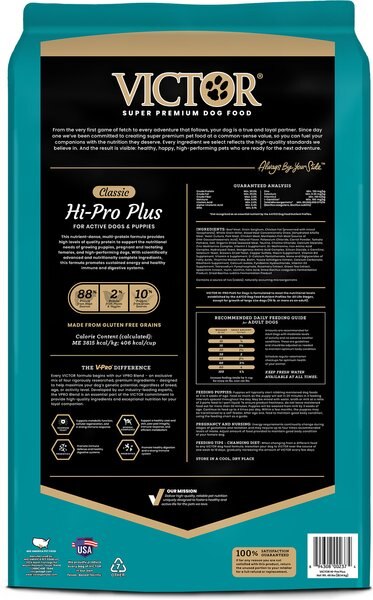 VICTOR Hi-Pro Plus 30/20 Active Sporting High Protein Gluten-Free Dry ...