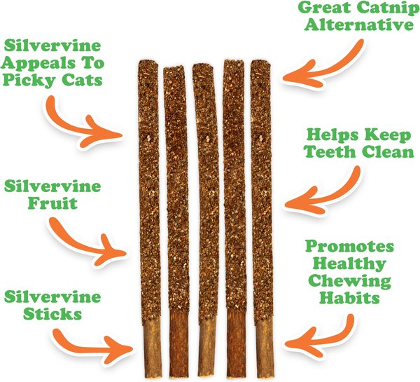 MEOWIJUANA Silvervine Fruit Sticks Cat Chew Toy - Chewy.com