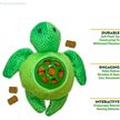 KITTY KA-ZOOM Zoomie Sea Turtle Cat Treat Dispensing Toy - Chewy.com