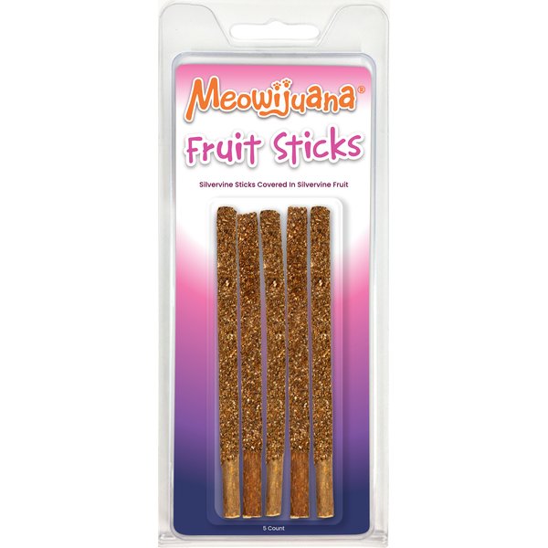 MEOWIJUANA Silvervine Fruit Sticks Cat Chew Toy - Chewy.com