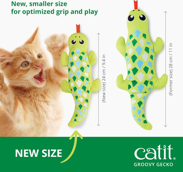 CATIT Groovy Gecko Catnip Cat Toy - Chewy.com