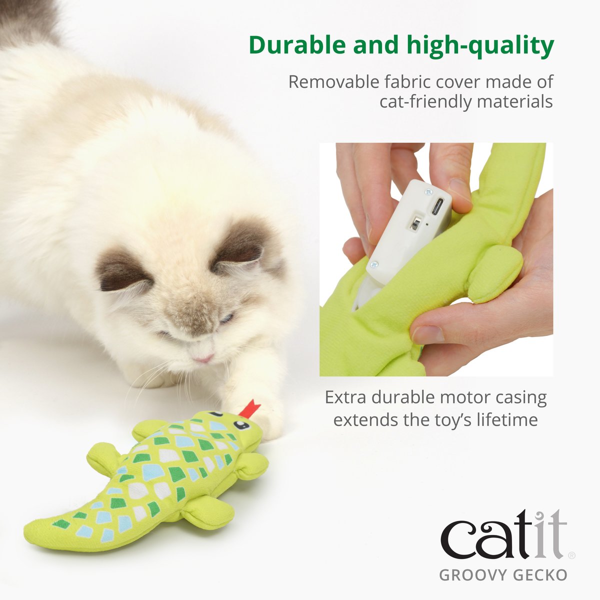 CATIT Groovy Gecko Catnip Cat Toy - Chewy.com