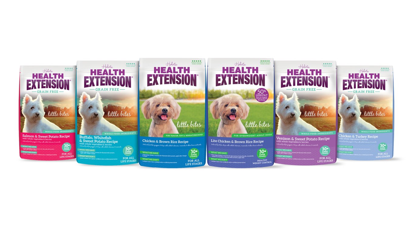 HEALTH EXTENSION Little Bites Chicken & Brown Rice Recipe Dry Dog Food ...