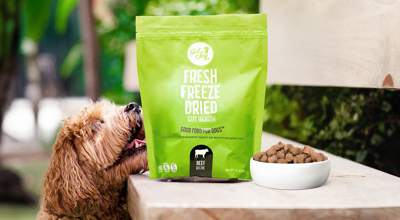 GET JOY Fresh Beef Gluten-Free Freeze-Dried Raw Dog Food, 32-oz bag ...