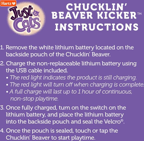 HARTZ Just for Cats The Chucklin' Beaver Motion Activated Kicker Cat ...