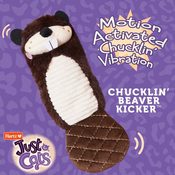 HARTZ Just for Cats The Chucklin' Beaver Motion Activated Kicker Cat ...