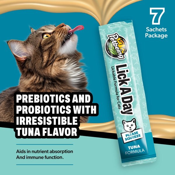 PETBEING Lick a Day 7-in-1 Functions Daily Real Meat Lickable Chicken ...