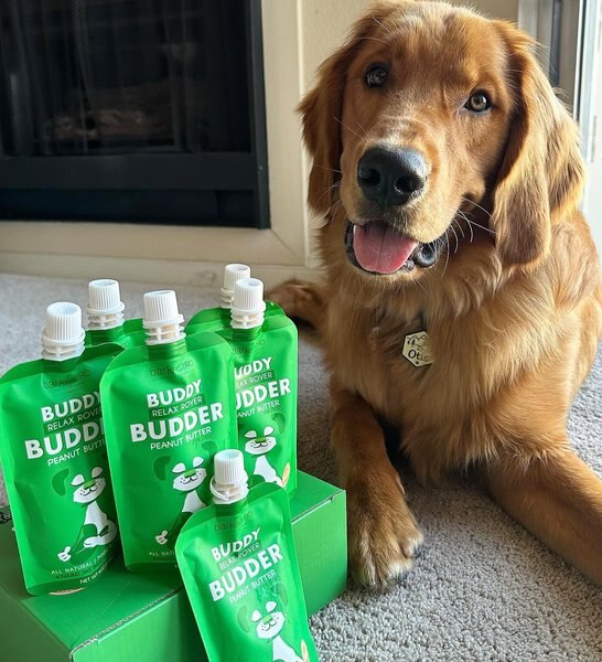 BARK BISTRO COMPANY Relax Rover Peanut Butter Lickable Dog Treat, 4-oz ...