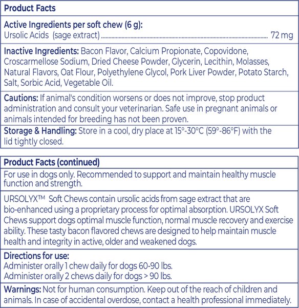 VIRBAC URSOLYX Soft Chew Supplement for Small Breed Dogs, 60 count - Chewy.com